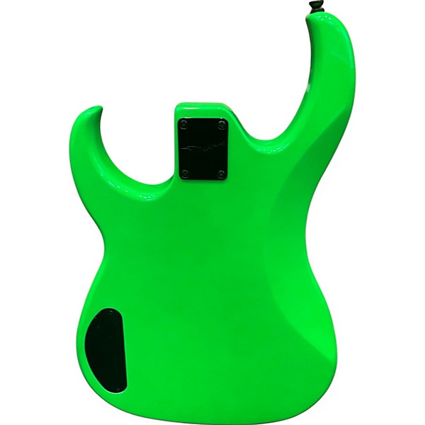 Used Dean Used Dean Custom Zone Neon Green Solid Body Electric Guitar ...