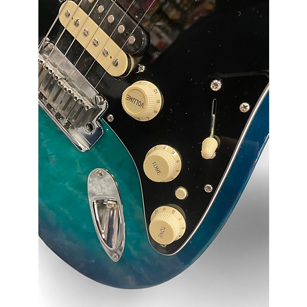 Used Fender Used 2018 Fender American Elite Stratocaster Blue Burst ...