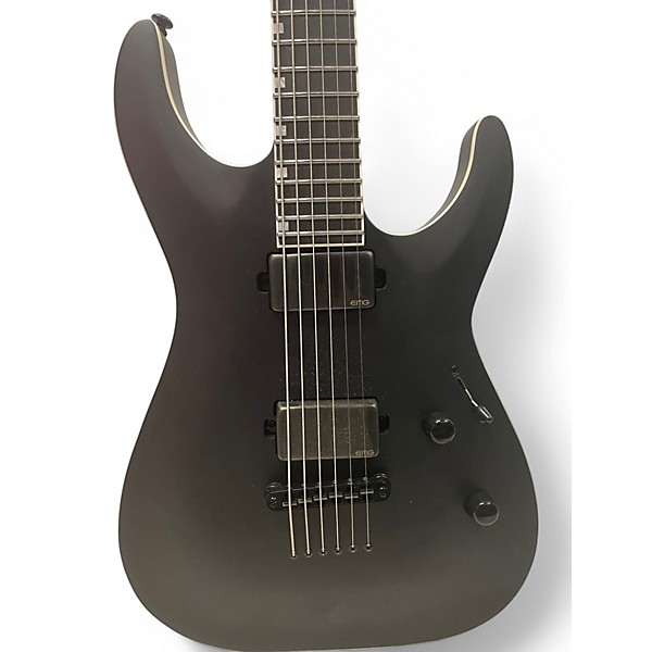 Used ESP Used ESP LTD MH1000 Deluxe Black Solid Body Electric Guitar ...