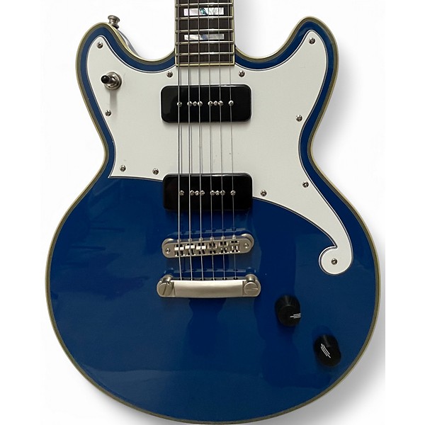 Used D'Angelico deluxe brighton p90 Blue Sapphire Solid Body Electric ...