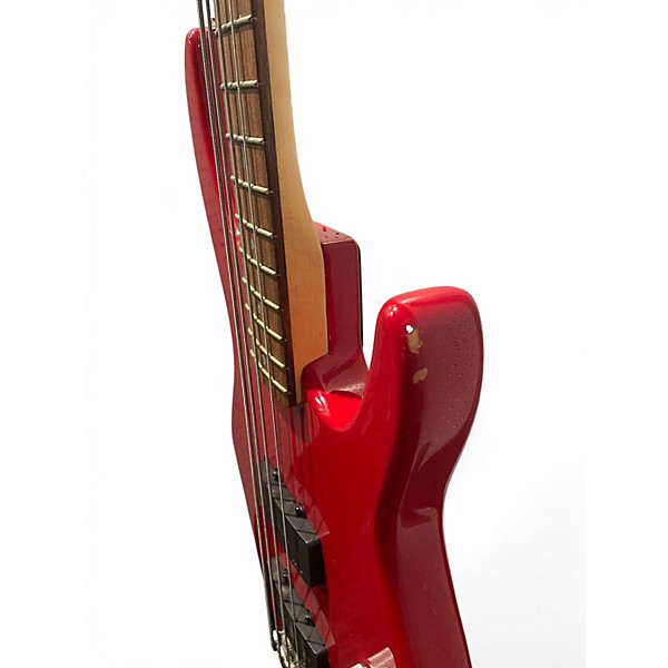 Used Peavey foundation Candy Apple Red Electric Bass Guitar Candy Apple ...
