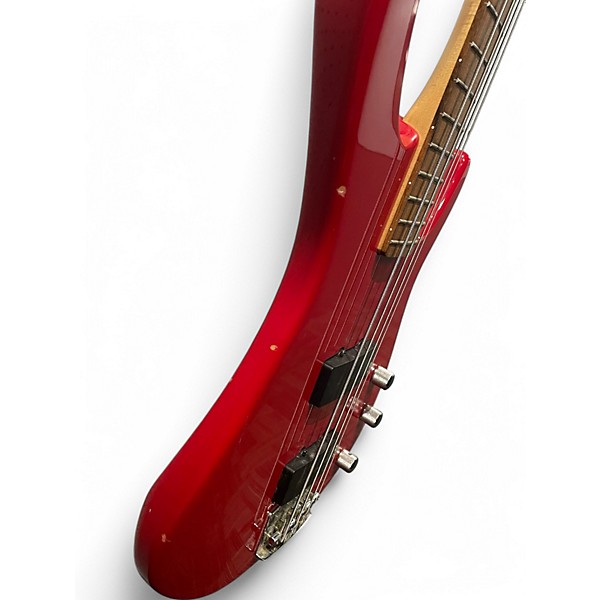 Used Peavey foundation Candy Apple Red Electric Bass Guitar Candy Apple ...