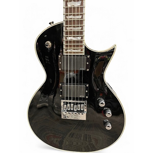Used ESP LTD EC1000 Deluxe Evertune Black Solid Body Electric Guitar ...