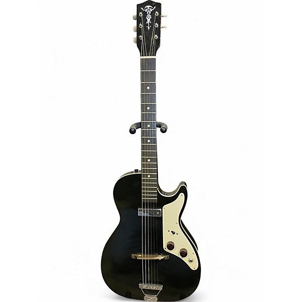 Vintage 1960s Harmony ALDEN Ebony Solid Body Electric Guitar Ebony ...