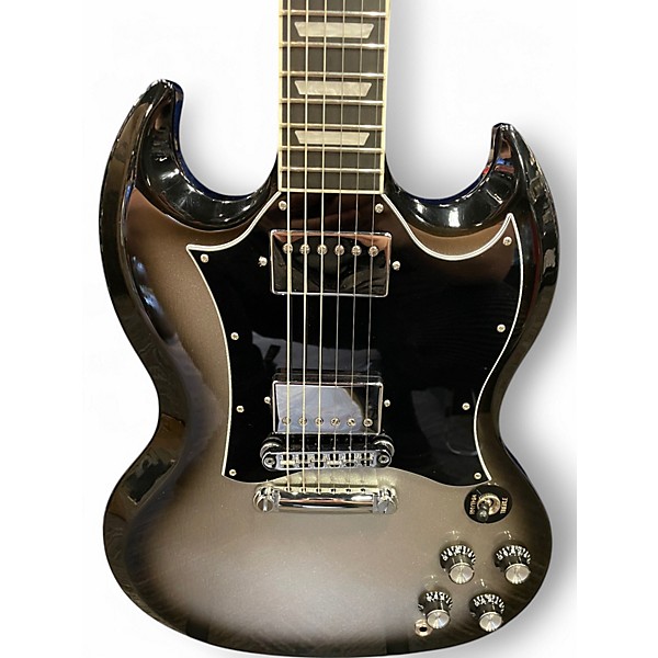 Used Gibson Used Gibson SG STANDARD EBONY LIMITED-EDITION SILVERBURST ...