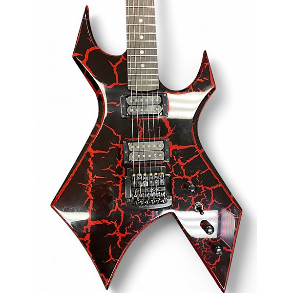 Used B.C. Rich WARLOCK CUSTOM RED CRACKLE Solid Body Electric Guitar RED CRACKLE | Guitar Center