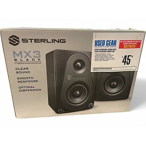 Used Sterling Audio Used Sterling Audio MX3 Pair Powered Monitor ...