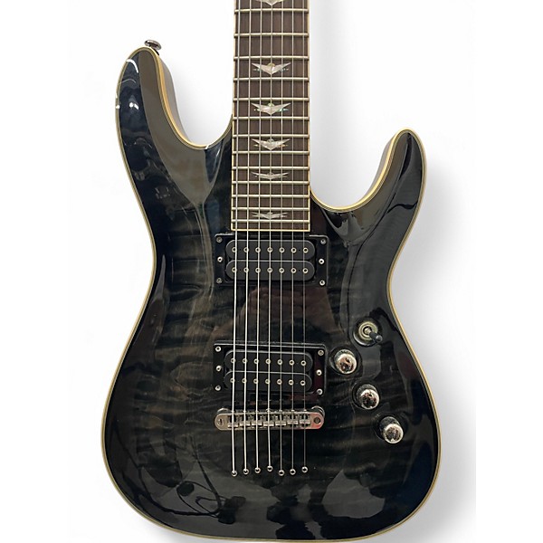 Used Schecter Guitar Research Used Schecter Guitar Research OMEN EXTREME 7 Trans Black Solid ...