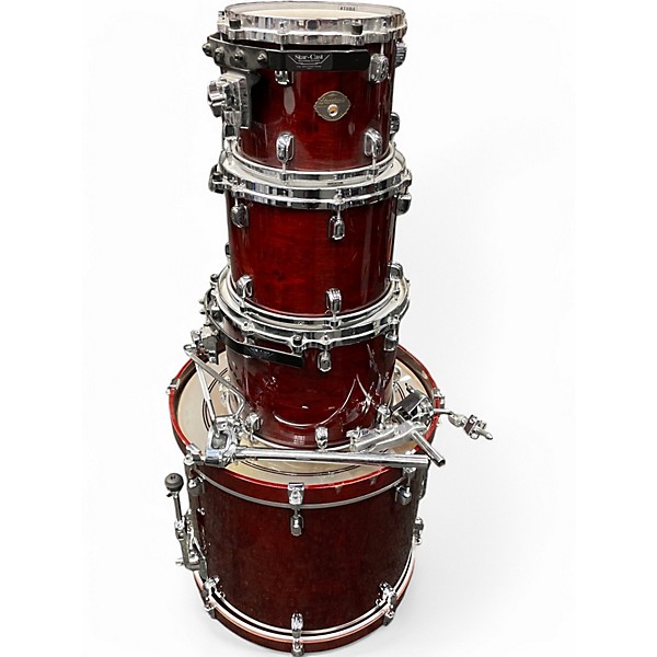 Used TAMA 4 Piece Starclassic Dark Cherry Burst Drum Kit Dark Cherry ...