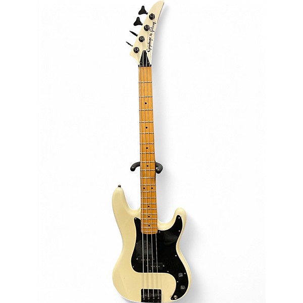 Used Epiphone power bass White Electric Bass Guitar White | Guitar Center