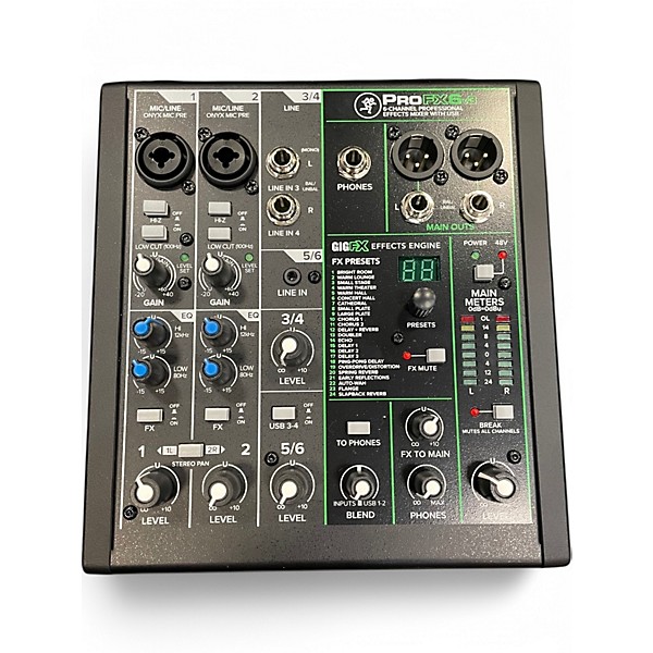 Used Mackie Used Mackie PRO FX 6 V3 Unpowered Mixer | Guitar Center
