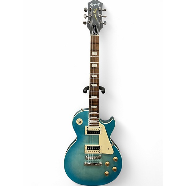 Used Epiphone Used Epiphone Les Paul Traditional Pro IV Ocean Blue ...