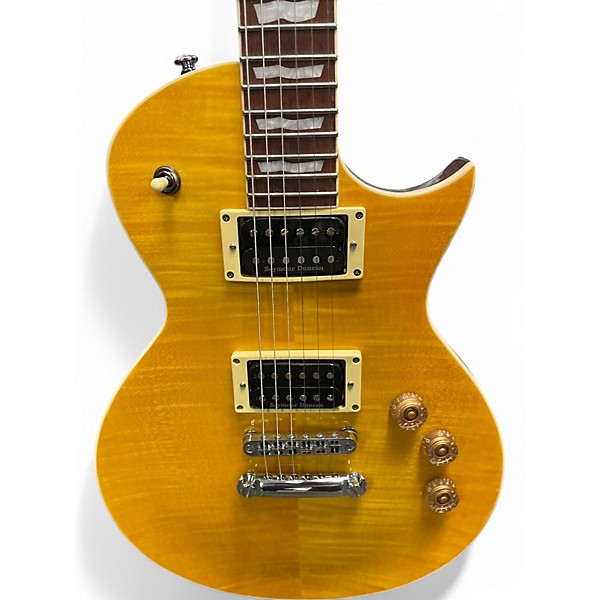 Used ESP Used ESP LTD 256 Yellow Solid Body Electric Guitar Yellow ...