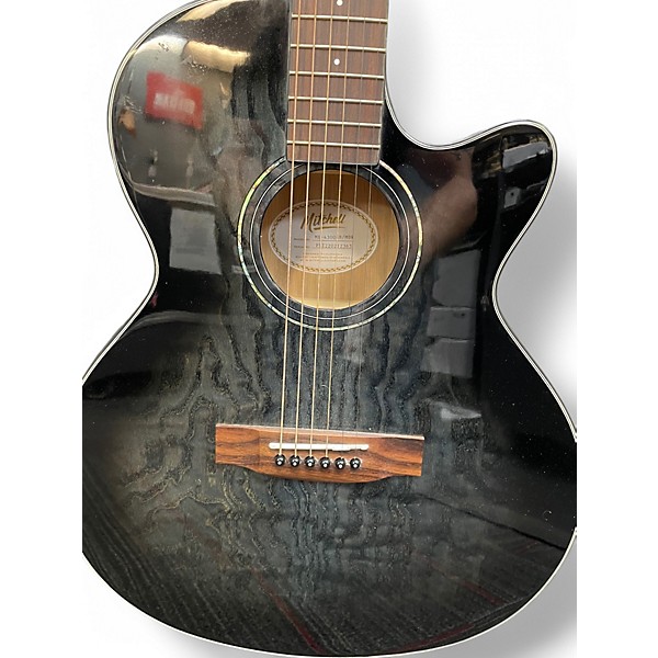 Used Mitchell Used Mitchell mx430qab Trans Black Acoustic Electric ...