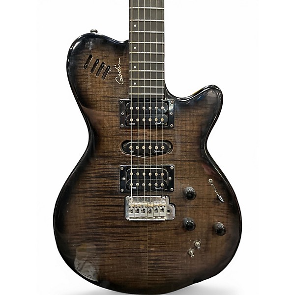 Used Godin XTSA HSH 13-Pin Black Solid Body Electric Guitar Black ...