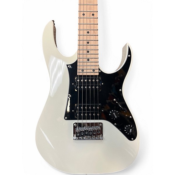 Used Ibanez Used Ibanez GDTM21 Mikro Pearl White Solid Body Electric ...