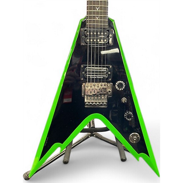 Used Dean Used Dean Dimebag Razorback BLACK AND GREEN Solid Body ...