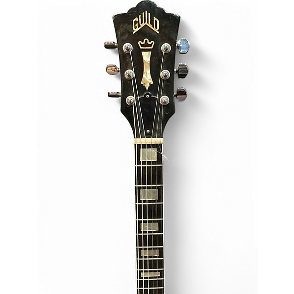 Used Guild Vintage 1975 Guild M75 Black Solid Body Electric Guitar ...