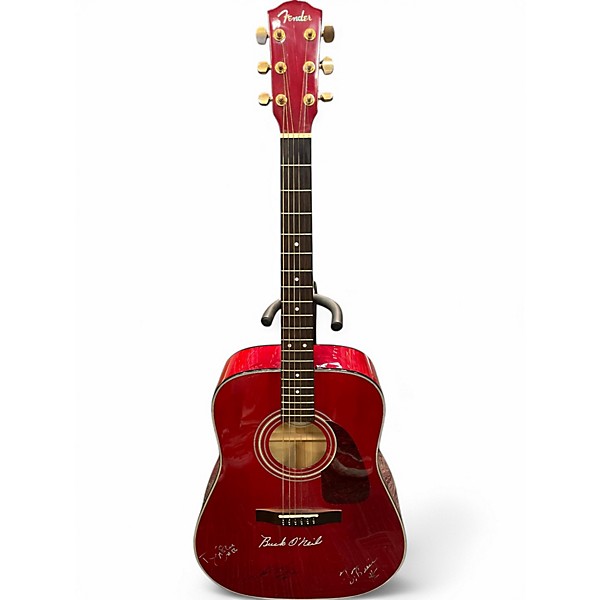 Used Fender Used Fender Dg22s Red Acoustic Guitar Red | Guitar Center