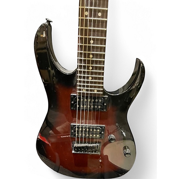 Used Ibanez Used Ibanez GRG7221 Crimson Red Trans Solid Body Electric ...