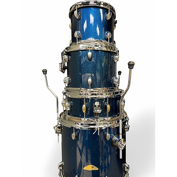 Used SPL Used SPL 5 Piece Velocity Metallic Blue Drum Kit Metallic Blue ...