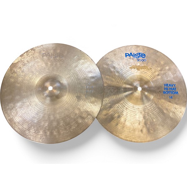 Used Paiste Used Paiste 14in 2000 HI HAT PAIR Cymbal 33 | Guitar Center