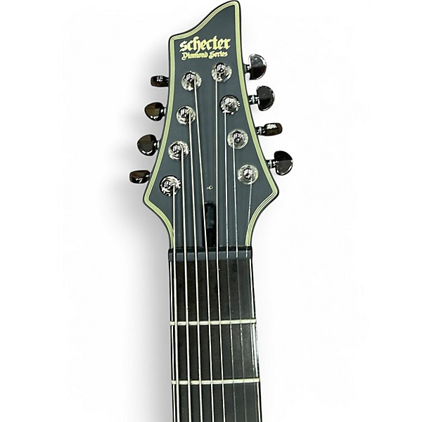 Used Schecter Guitar Research Blackjack V8 Black Solid Body Electric ...