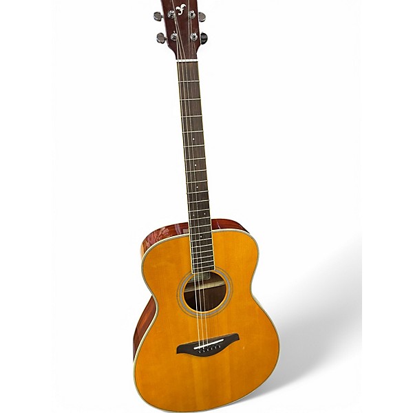 Used Yamaha Used Yamaha FSTA Natural Acoustic Electric Guitar Natural ...