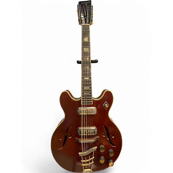 Used Harmony Vintage 1960s Harmony H79 Burgundy Hollow Body Electric ...