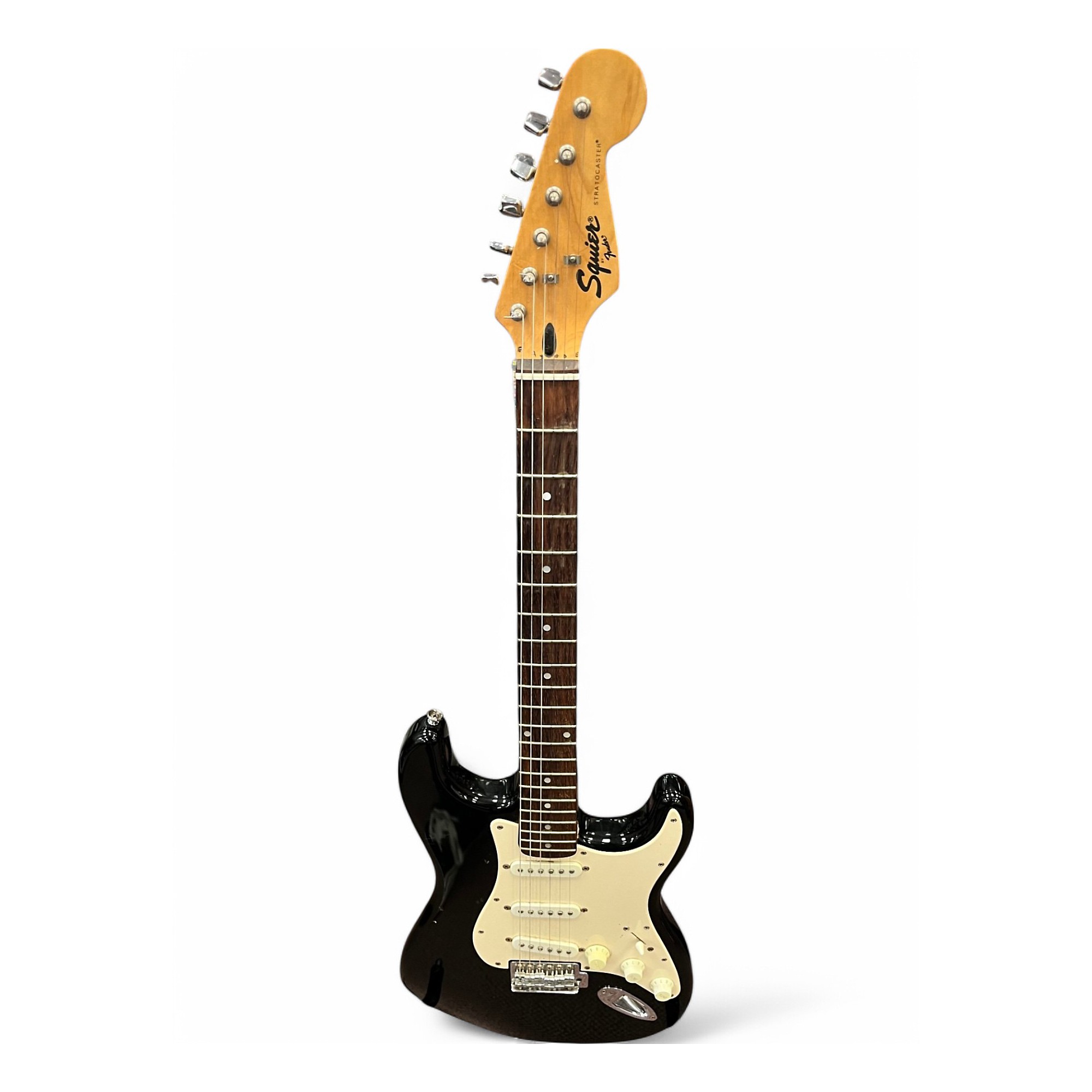 Used Squier Used Squier Standard Stratocaster Black Solid Used Squier Used Squier Standard Stratocaster Black Solid