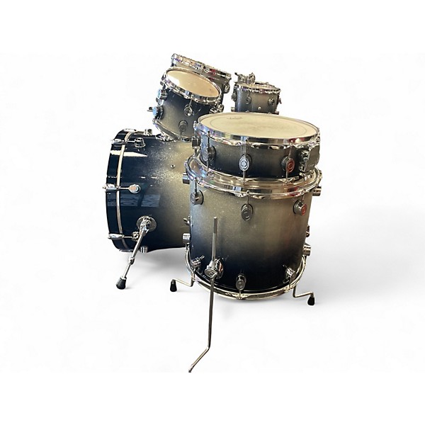 Used PDP by DW Used PDP by DW 7 Piece X7 Black and Silver Drum Kit ...