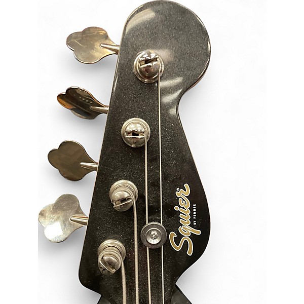 Used Squier Paranormal Rascal HH Metallic Black Electric Bass Guitar ...