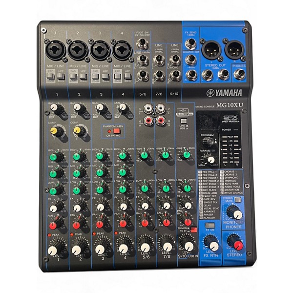 Used Yamaha Used Yamaha MG10XU 10 Channel Mixer with Effects Unpowered ...