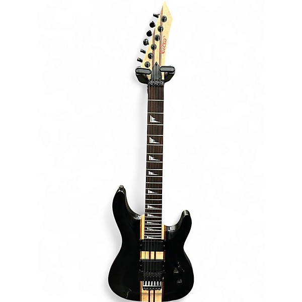 Used Gecko Double Cut Black Solid Body Electric Guitar Black | Guitar ...
