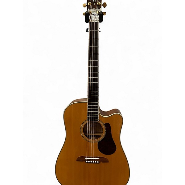 Used Alvarez FD60S Natural Acoustic Electric Guitar Natural | Guitar Center