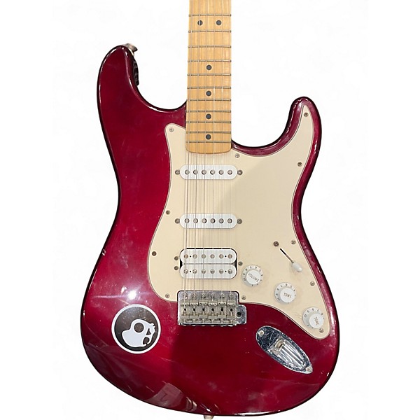Used Fender Used Fender STANDARD FAT STRAT Maroon Solid Body Electric ...