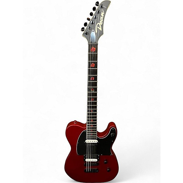 Used Dean nashvegas select Chrome Red Solid Body Electric Guitar Chrome ...