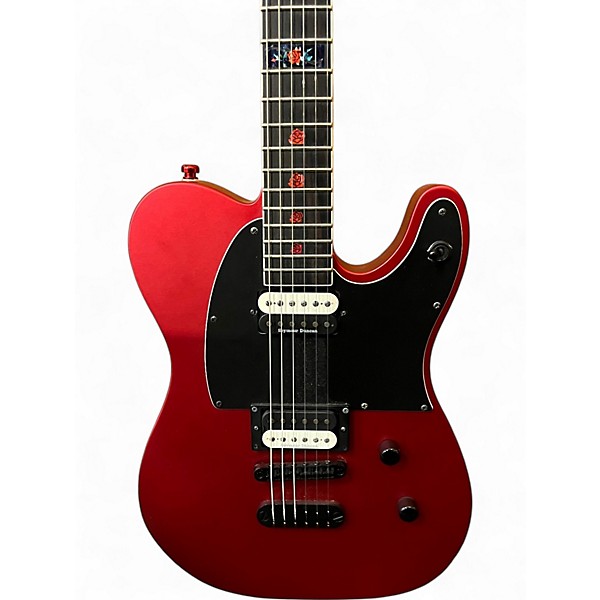 Used Dean nashvegas select Chrome Red Solid Body Electric Guitar Chrome ...