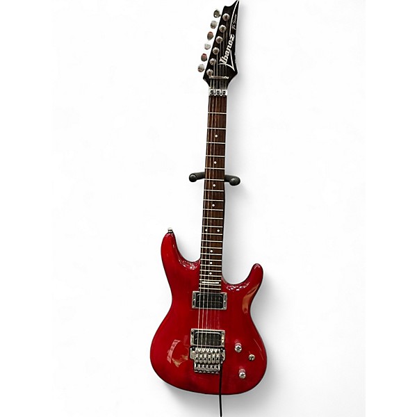 Used Ibanez JS100 Joe Satriani Signature Crimson Red Trans Solid Body Electric Guitar Crimson ...