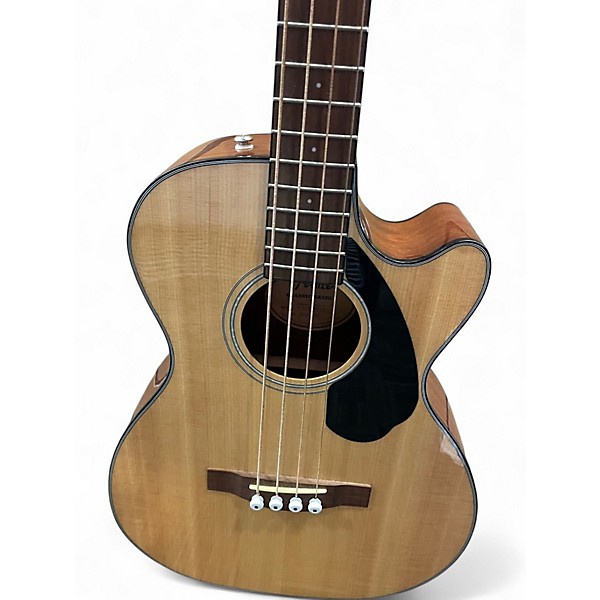 Used Fender Used Fender CB60SCE Natural Acoustic Bass Guitar Natural ...