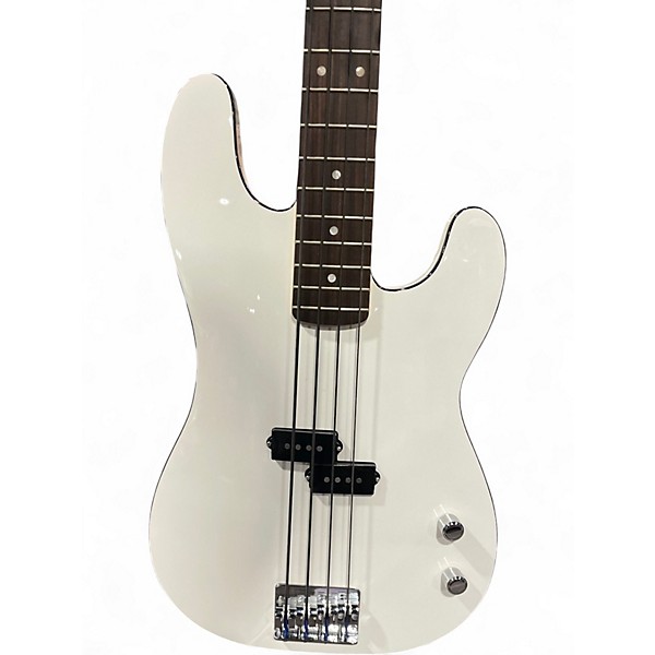 Used Fender Aerodyne Precision Bass Arctic White Electric Bass Guitar ...