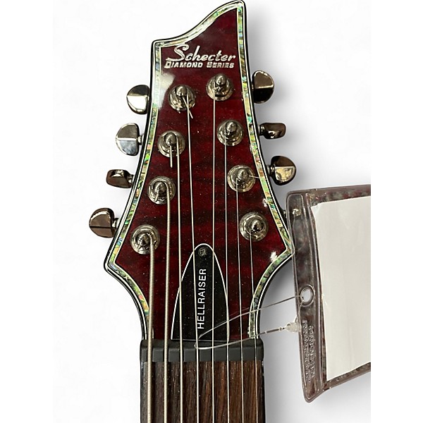 Used Schecter Guitar Research Hellraiser C8 Special 8 String Trans Red ...