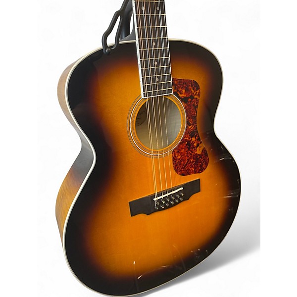 Used Guild F 2512E 2 Tone Sunburst 12 String Acoustic Guitar 2 Tone ...
