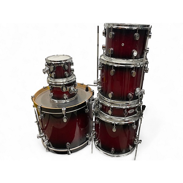 Used PDP by DW 7 Piece X7 RASPBERRY SPARKLE Drum Kit RASPBERRY SPARKLE ...