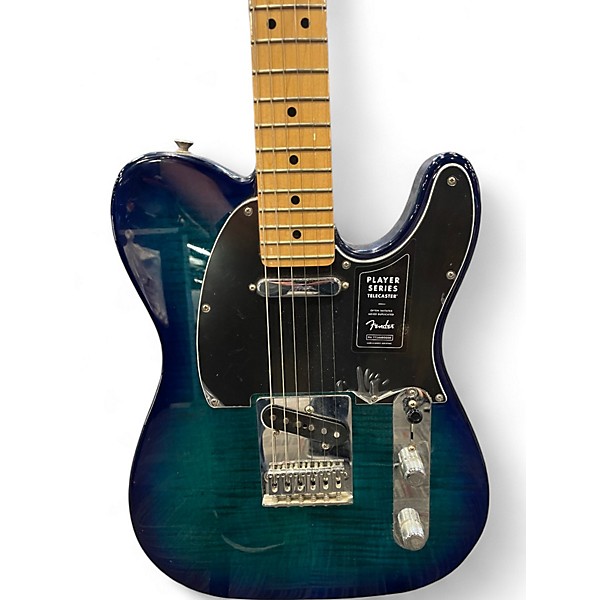 Used Fender Player Plus Telecaster Plus Top Blue Burst Solid Body ...