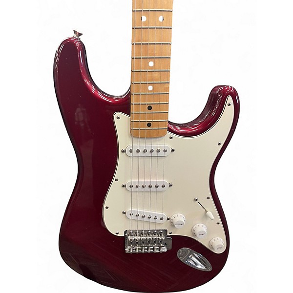 Used Fender Standard Stratocaster Candy Apple Red Solid Body Electric ...