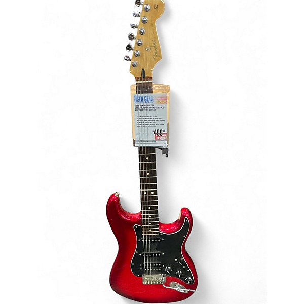 Used Fender Player Stratocaster Trans Red Solid Body Electric Guitar ...