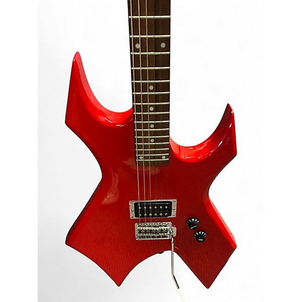 Used B.C. Rich Bronze Series Warlock Red Solid Body Electric Guitar Red | Guitar Center