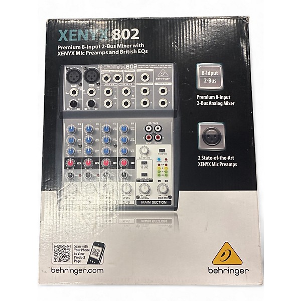 Used Behringer Xenyx 802 Unpowered Mixer | Guitar Center