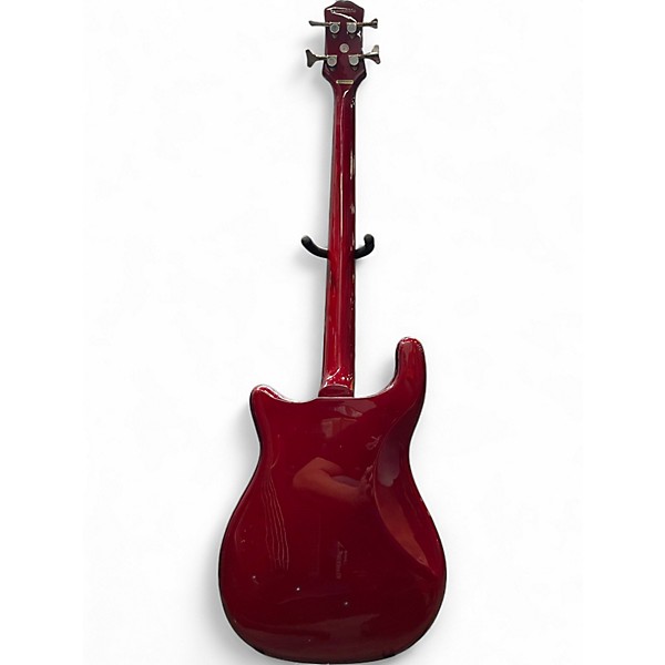 Used Epiphone Embassy Pro Candy Apple Red Metallic Electric Bass Guitar ...